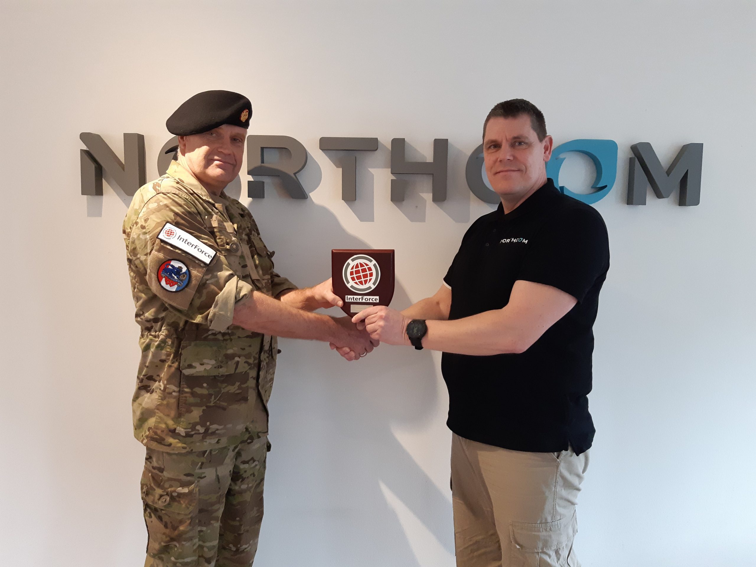 Northcom modtager InterForce-skjoldet - InterForce