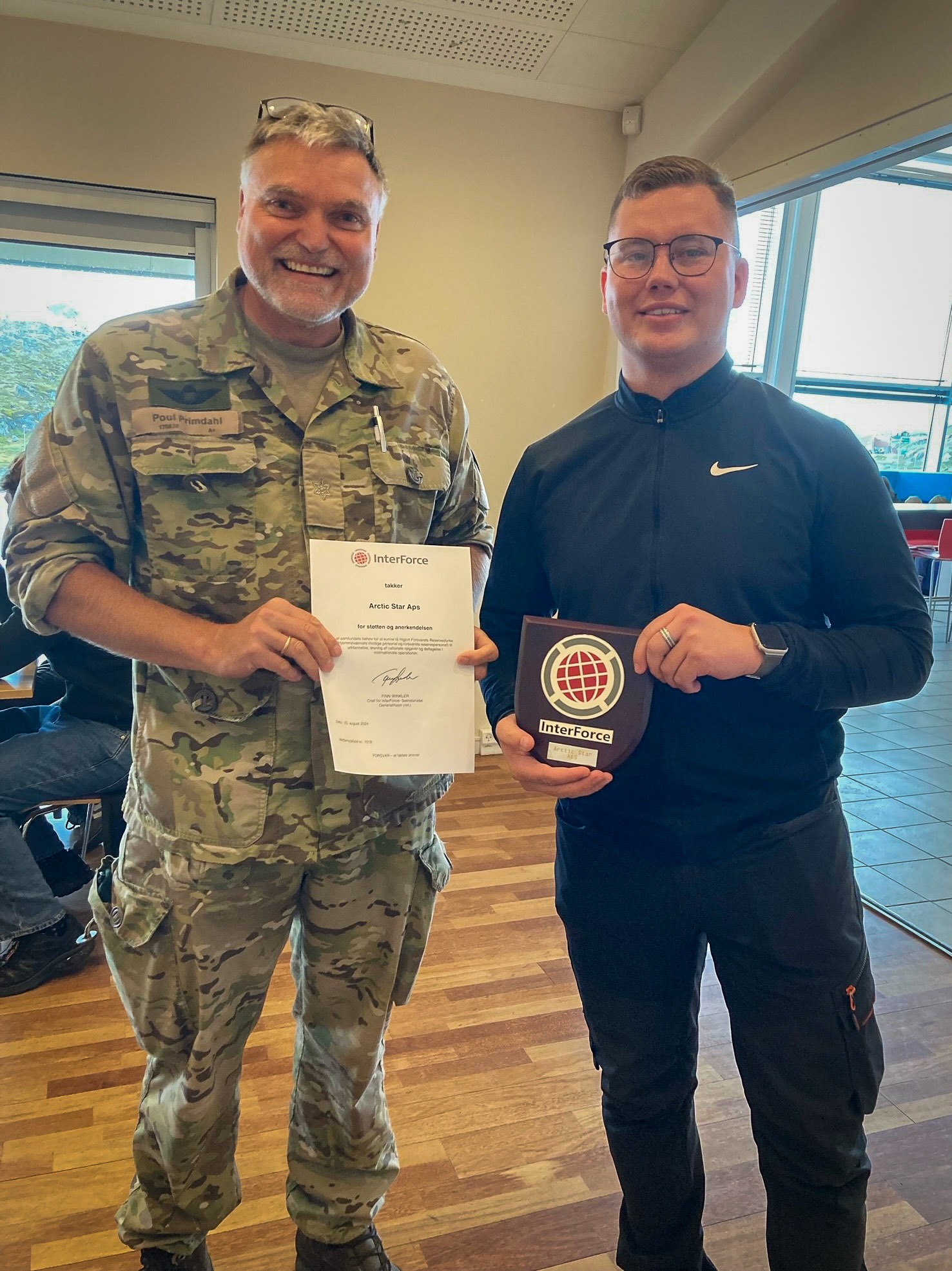 Artic Star ApS støtter op om InterForce - InterForce